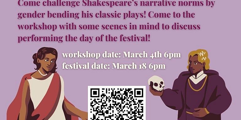 Gender Bender Shakespeare Workshop • Calendar • News • Purchase College