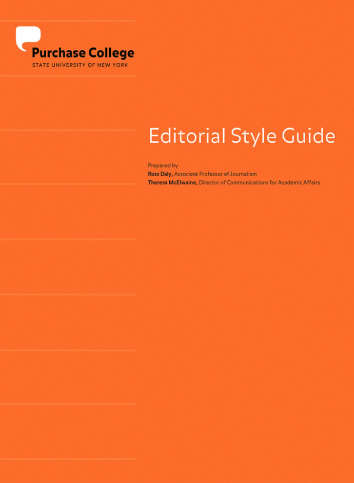 Editorial Style Guide • Purchase College