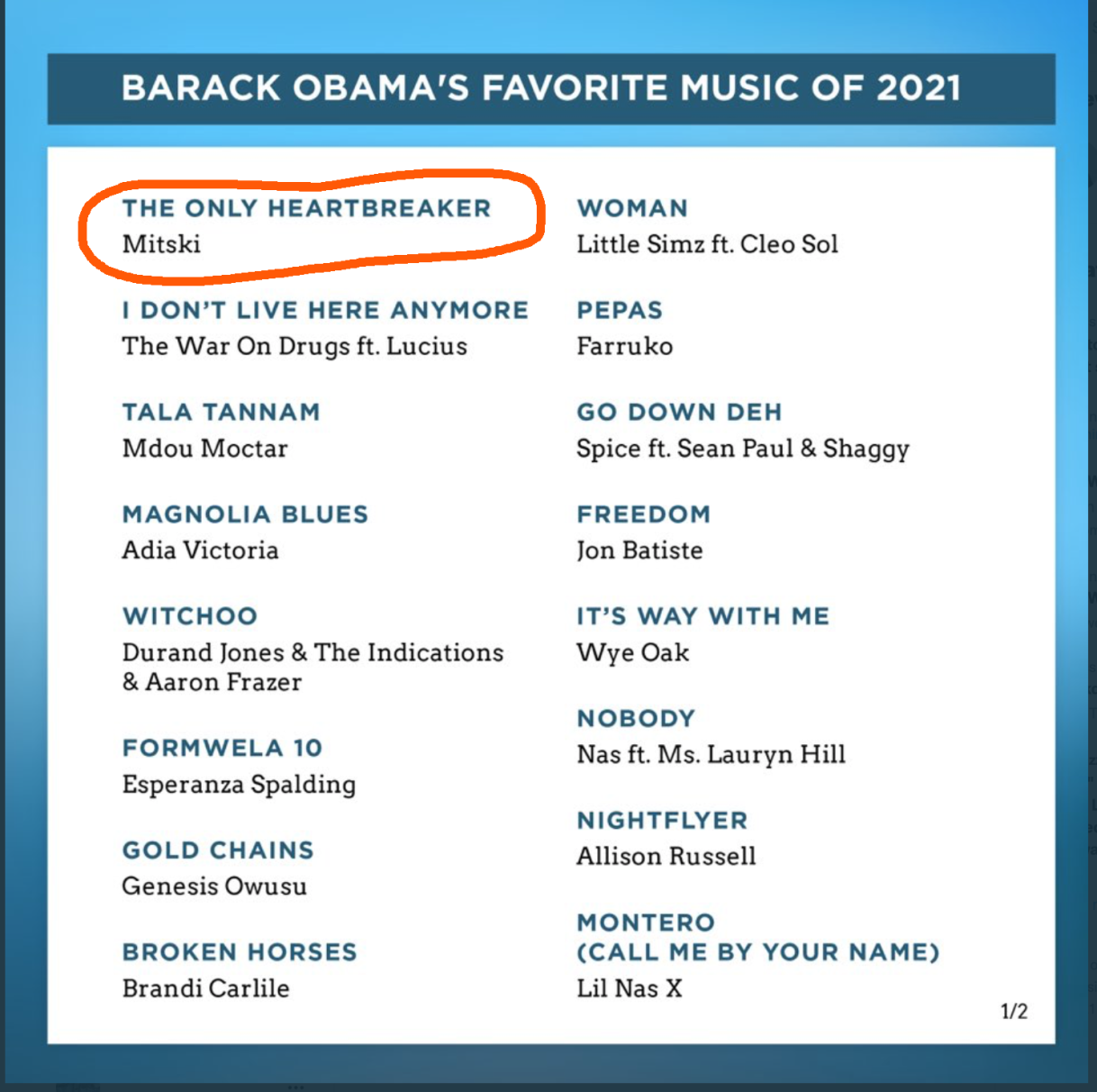 Obama Picks Mitski ’13 • Conservatory of Music • Purchase College
